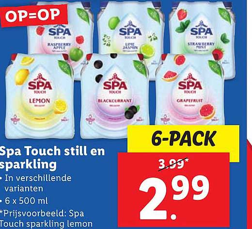 Spa Touch Still En Sparkling Aanbieding bij Lidl - 1Folders.nl