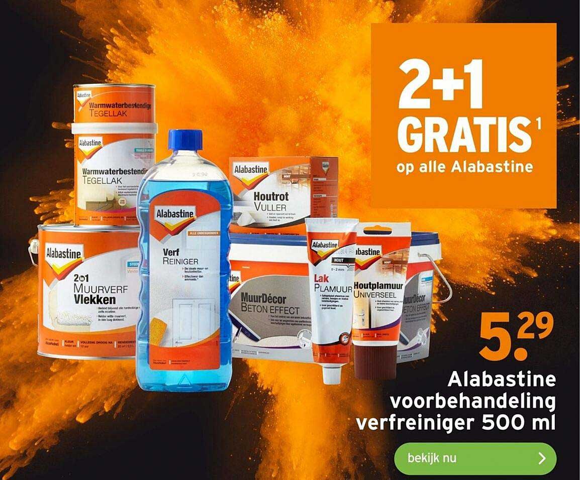Alabastine Voorbehandeling Verfreiniger 500 Ml 2+1 Gratis Aanbieding ...