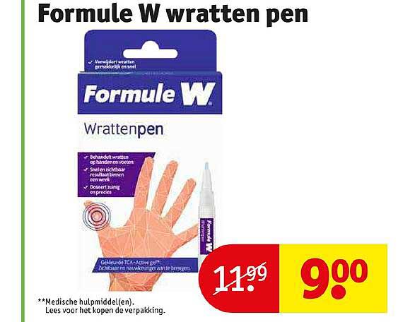 Formule W Wratten Pen Aanbieding bij Kruidvat - 1Folders.nl