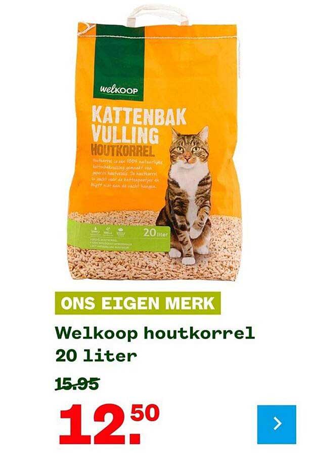 Welkoop Houtkorrel 20 Liter Aanbieding bij Welkoop - 1Folders.nl