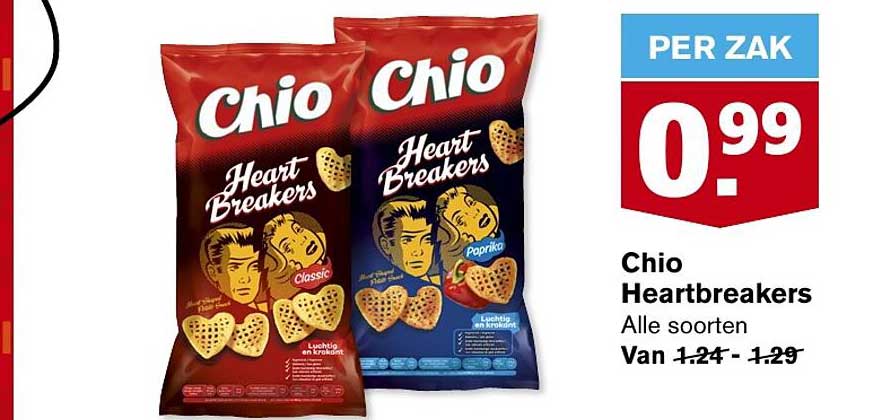 Chio Heartbreakers Aanbieding bij Hoogvliet - 1Folders.nl