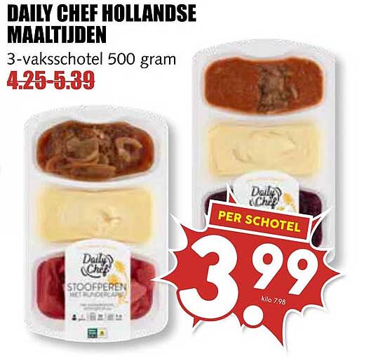Daily Chef Hollandse Maaltijden Aanbieding bij MCD Supermarkt - 1Folders.nl