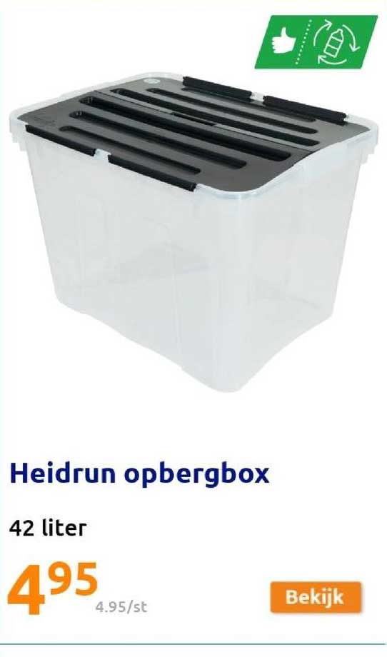 Heidrum Opbergbox Aanbieding bij Action - 1Folders.nl