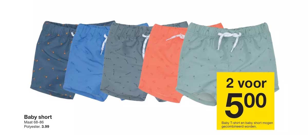 Baby Short Aanbieding bij Zeeman - 1Folders.nl