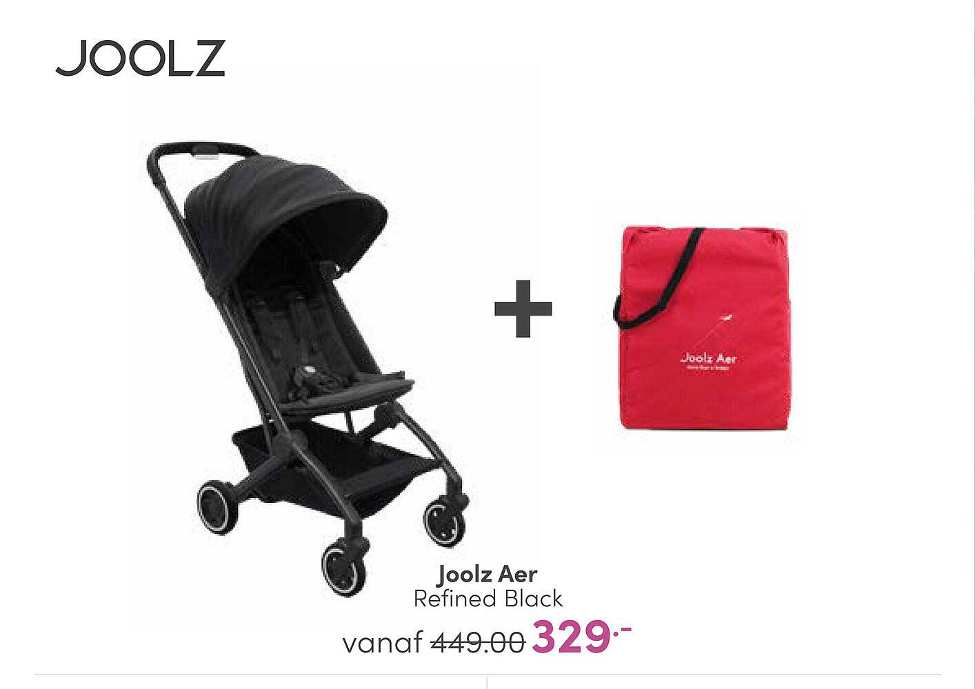 Joolz Aer Buggy Refined Black Aanbieding bij Baby & Tiener - 1Folders.nl
