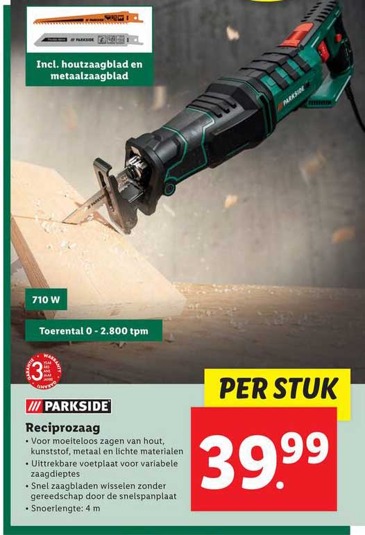 Parkside Reciprozaag Aanbieding bij Lidl - 1Folders.nl