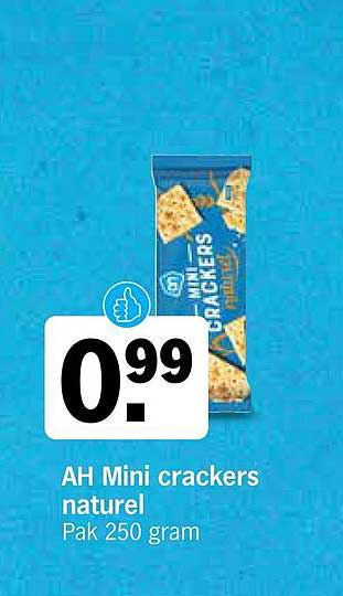 AH Mini Crackers Naturel Aanbieding bij Albert Heijn - 1Folders.nl