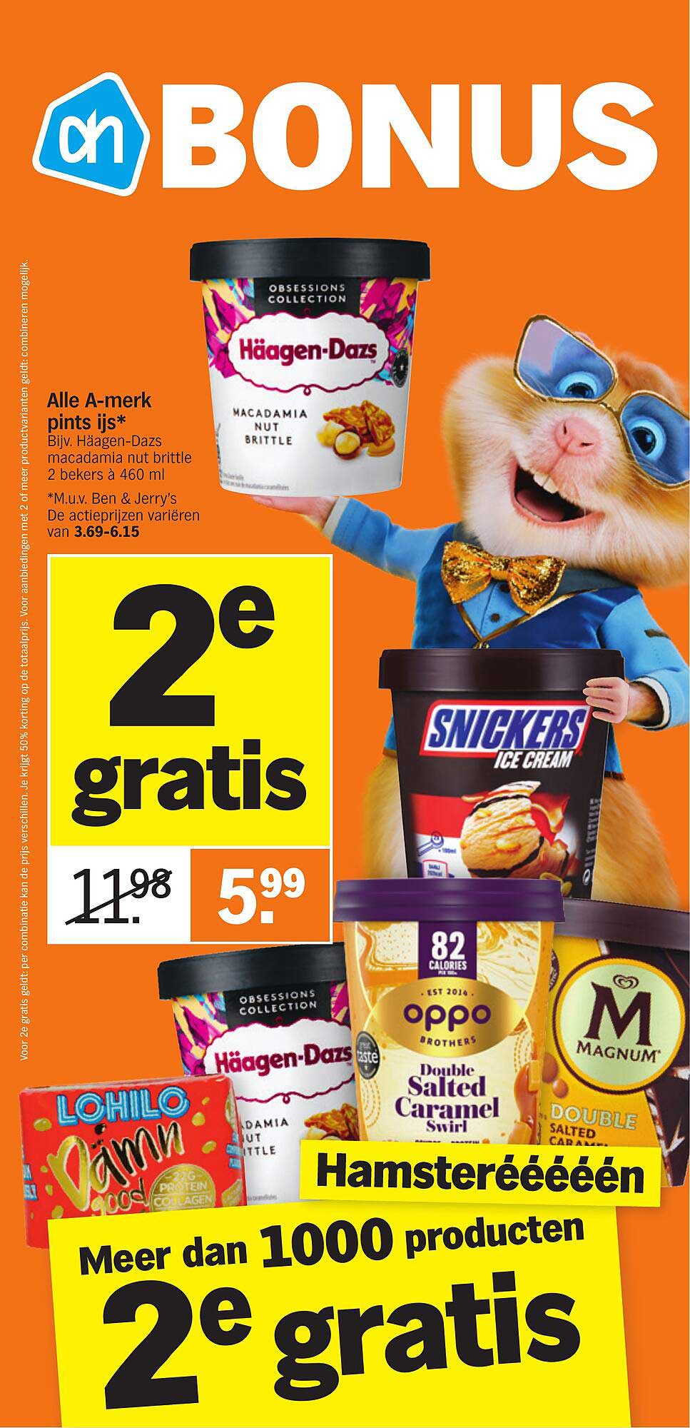 Alle A-Merk Pints Ijs Aanbieding bij Albert Heijn - 1Folders.nl