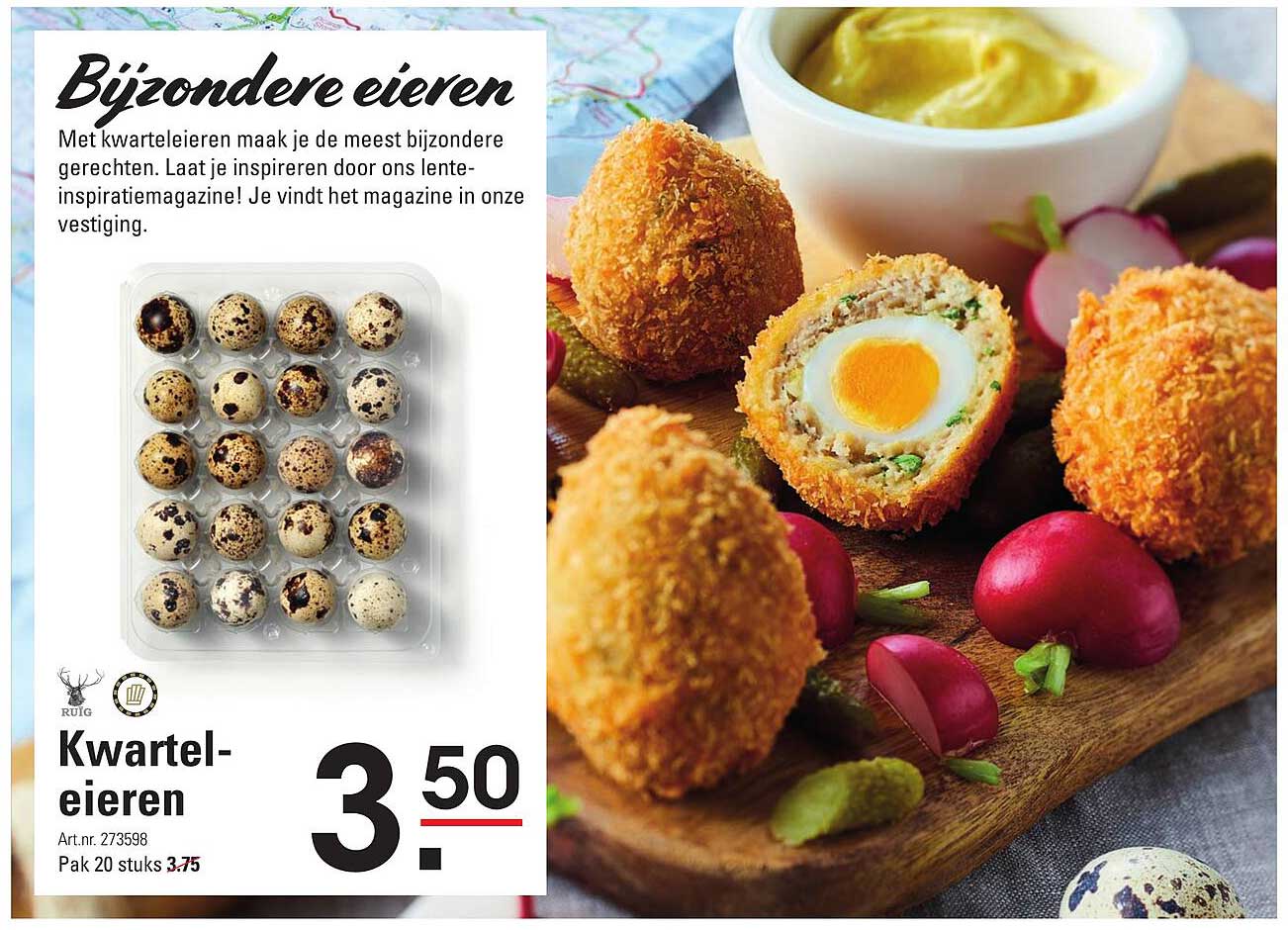 Kwartel Eieren Aanbieding bij De Kweker - 1Folders.nl