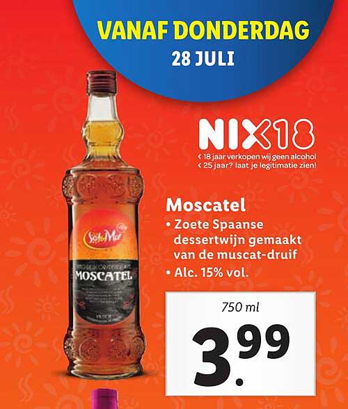 Sol&Mar Moscatel Aanbieding bij Lidl - 1Folders.nl