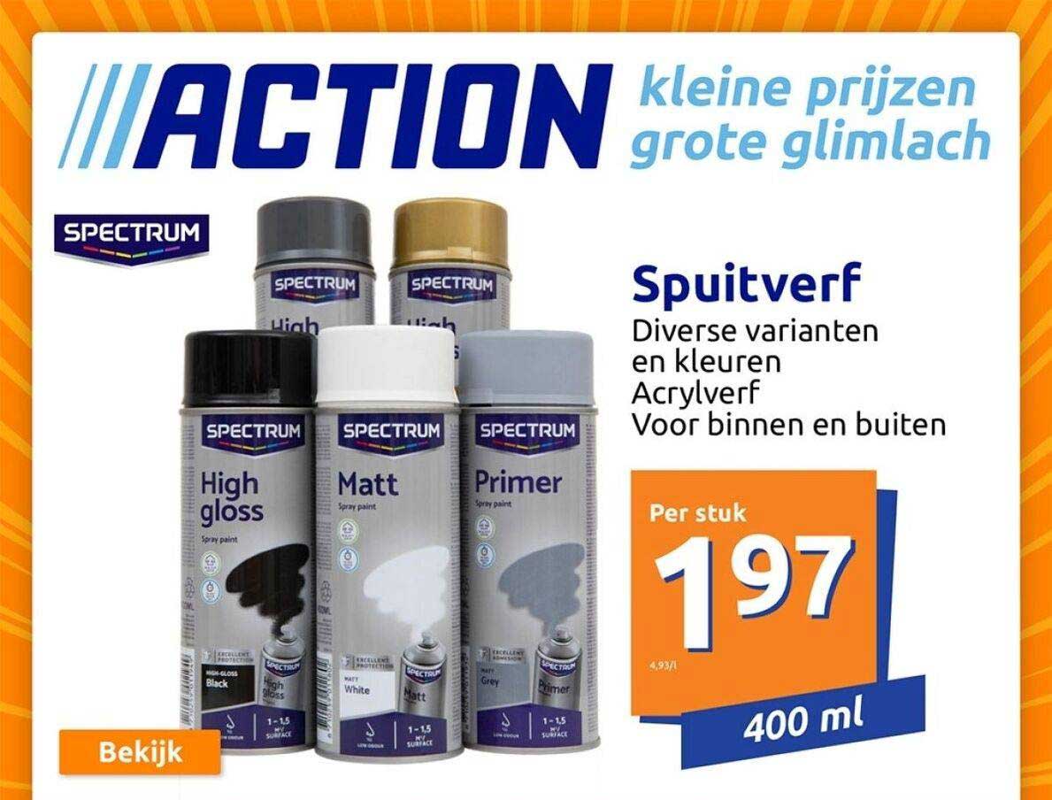 Spuitverf Aanbieding bij Action - 1Folders.nl