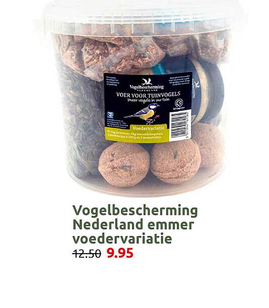 Vogelbescherming Nederland Emmer Voedervariatie Aanbieding bij DekaTuin - 1Folders.nl