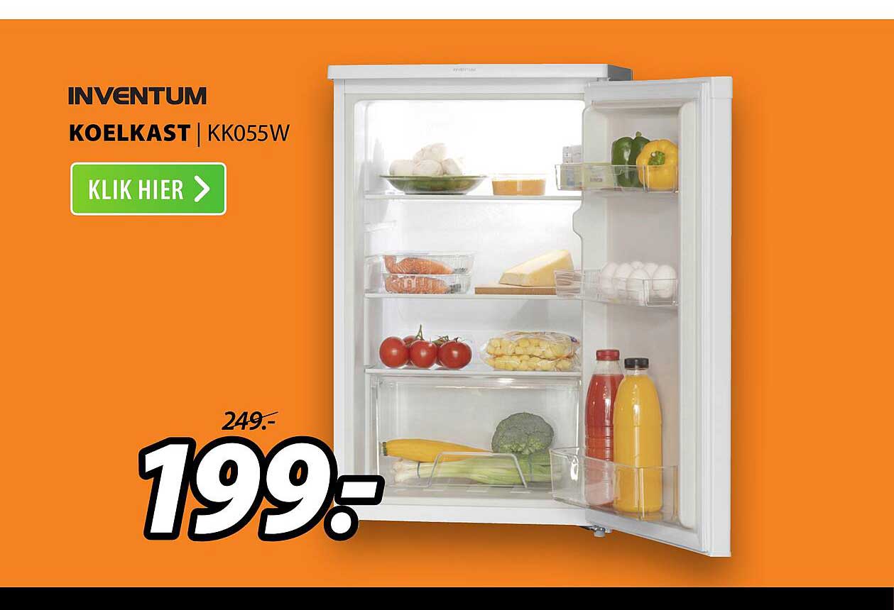 Inventum Koelkast | KK055W Aanbieding bij Expert - 1Folders.nl