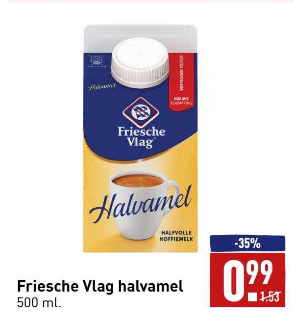 Friesche Vlag Halvamel Aanbieding bij ALDI - 1Folders.nl