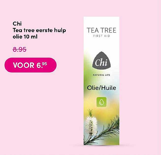 Chi Tea Tree Eerste Hulp Olie 10 Ml Aanbieding bij Drogisterij Visser ...
