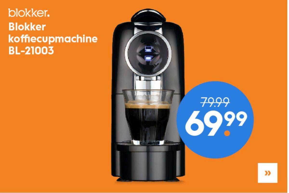 Blokker Koffiecupmachine BL-21003 Aanbieding bij Blokker - 1Folders.nl