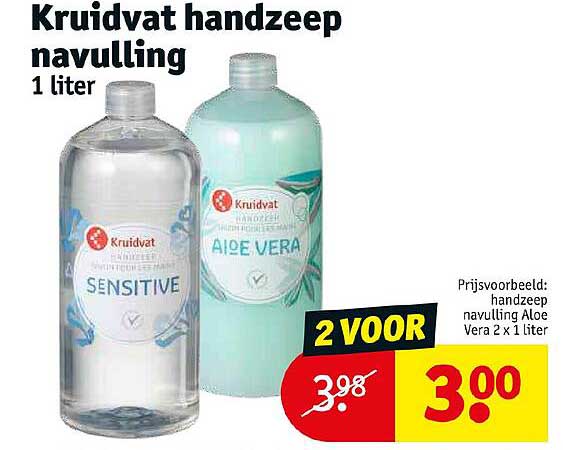 Kruidvat Handzeep Navulling Aanbieding bij Kruidvat - 1Folders.nl