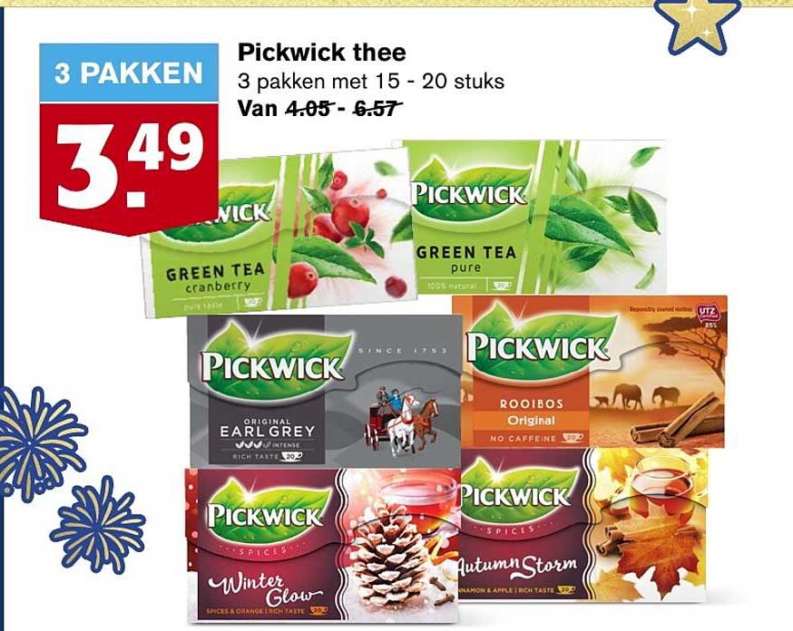Pickwick Thee Aanbieding bij Hoogvliet - 1Folders.nl