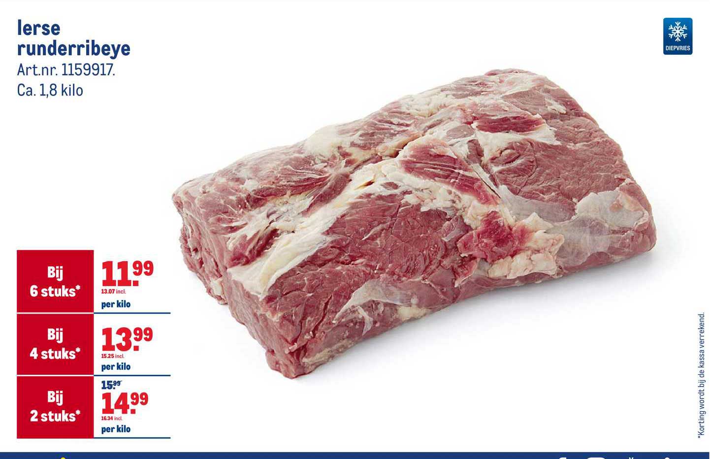 Ierse Runderribeye Aanbieding bij Makro - 1Folders.nl
