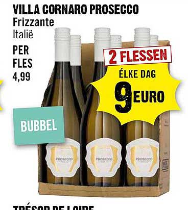 Villa Cornaro Prosecco Frizzante Aanbieding bij Dirck III - 1Folders.nl