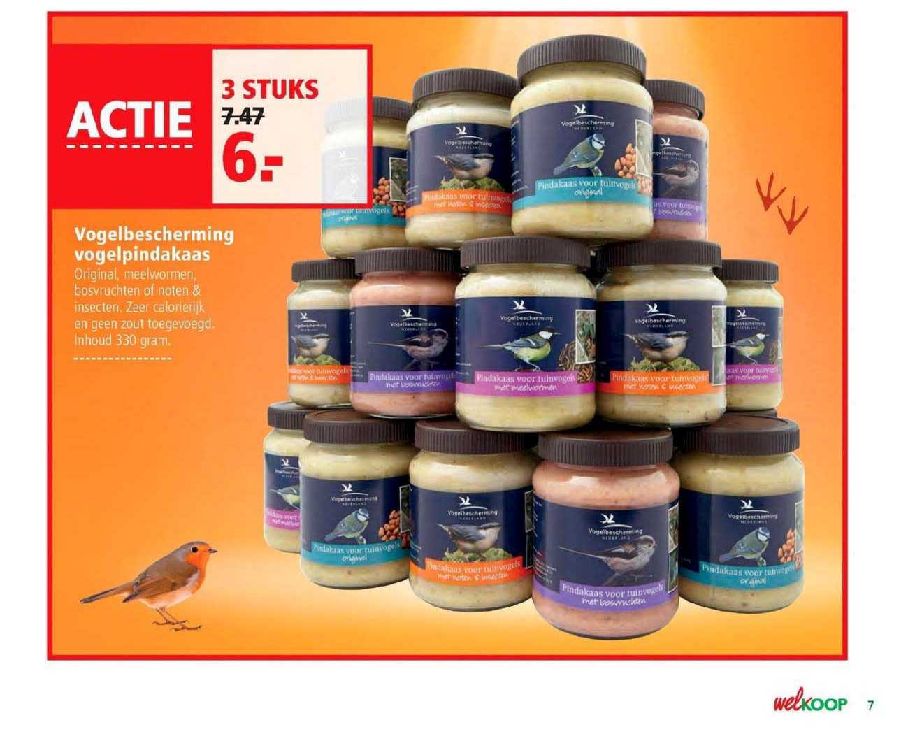 Vogelbescherming Vogelpindakaas Aanbieding bij Welkoop - 1Folders.nl