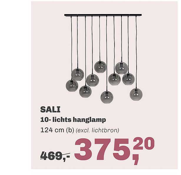 Sali 10- Lichts Hanglamp Aanbieding bij Trendhopper - 1Folders.nl