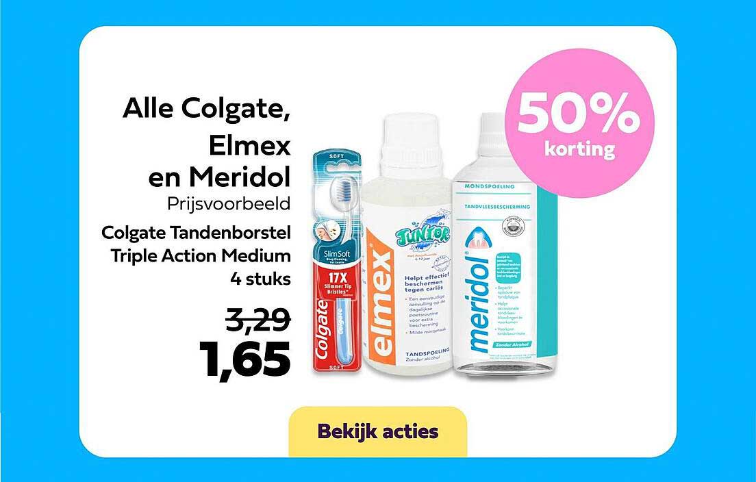 Alle Colgate, Elmex En Meridol Aanbieding bij Plein - 1Folders.nl