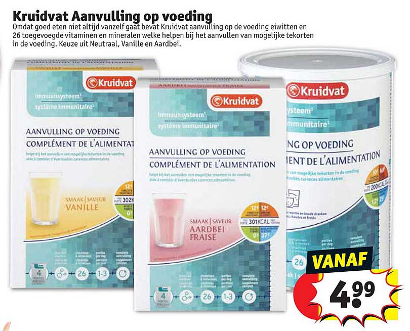Kruidvat Aanvulling Op Voeding Aanbieding bij Kruidvat - 1Folders.nl