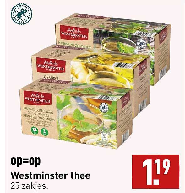 Westminster Thee Aanbieding bij ALDI - 1Folders.nl