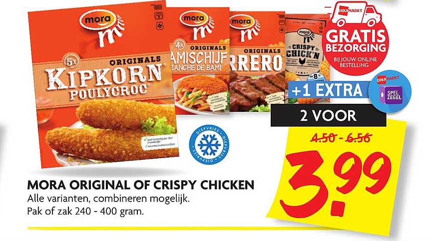 Mora Original Of Crispy Chicken Aanbieding bij DekaMarkt - 1Folders.nl