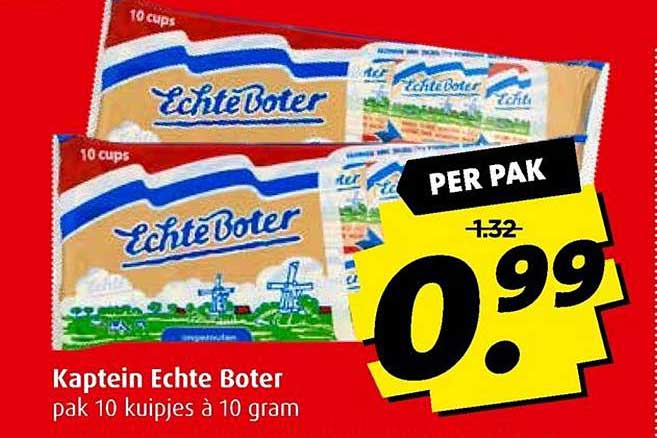 Kaptein Echte Boter Aanbieding bij Boni - 1Folders.nl