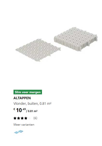 Altappen Vlonder, Buiten, 0.81 M² Aanbieding bij IKEA - 1Folders.nl