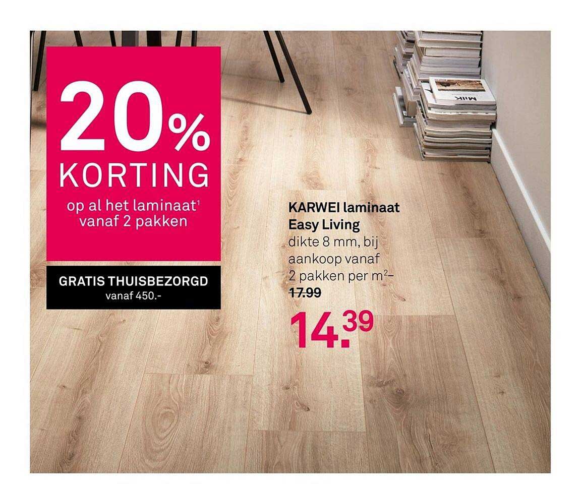 Karwei Laminaat Easy Living Aanbieding bij Karwei - 1Folders.nl
