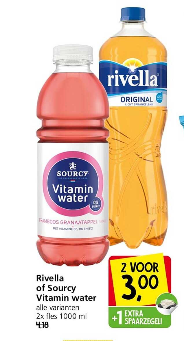 Rivella Of Sourcy Vitamin Water Aanbieding bij Jan Linders - 1Folders.nl