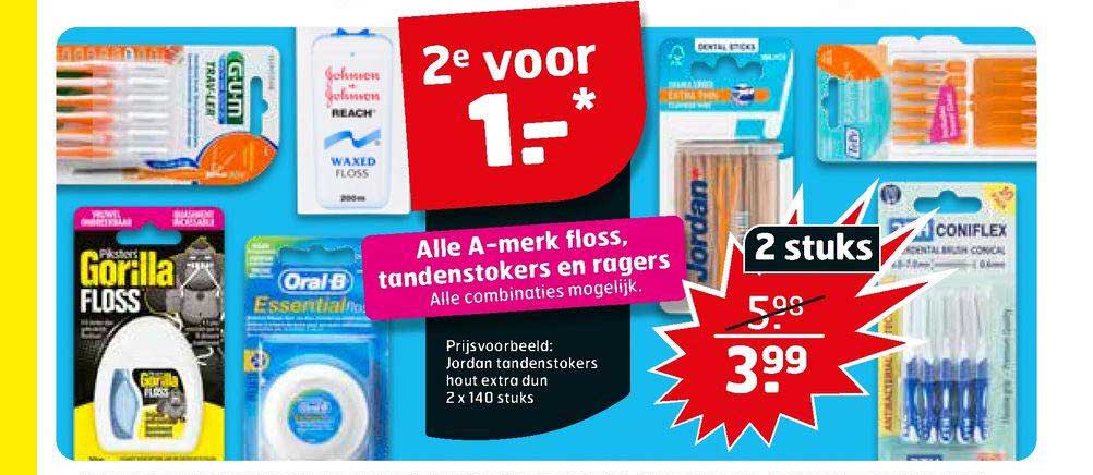 Alle A-merk Floss, Tandenstokers En Ragers Aanbieding bij Trekpleister ...