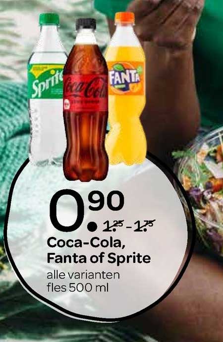 Coca-Cola, Fanta Of Sprite Aanbieding bij Spar - 1Folders.nl