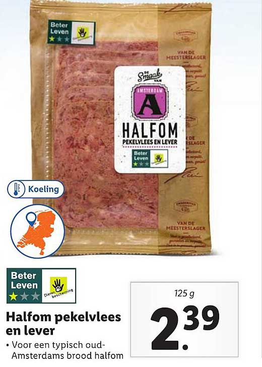 Halfom Pekelvlees En Lever Aanbieding bij Lidl - 1Folders.nl
