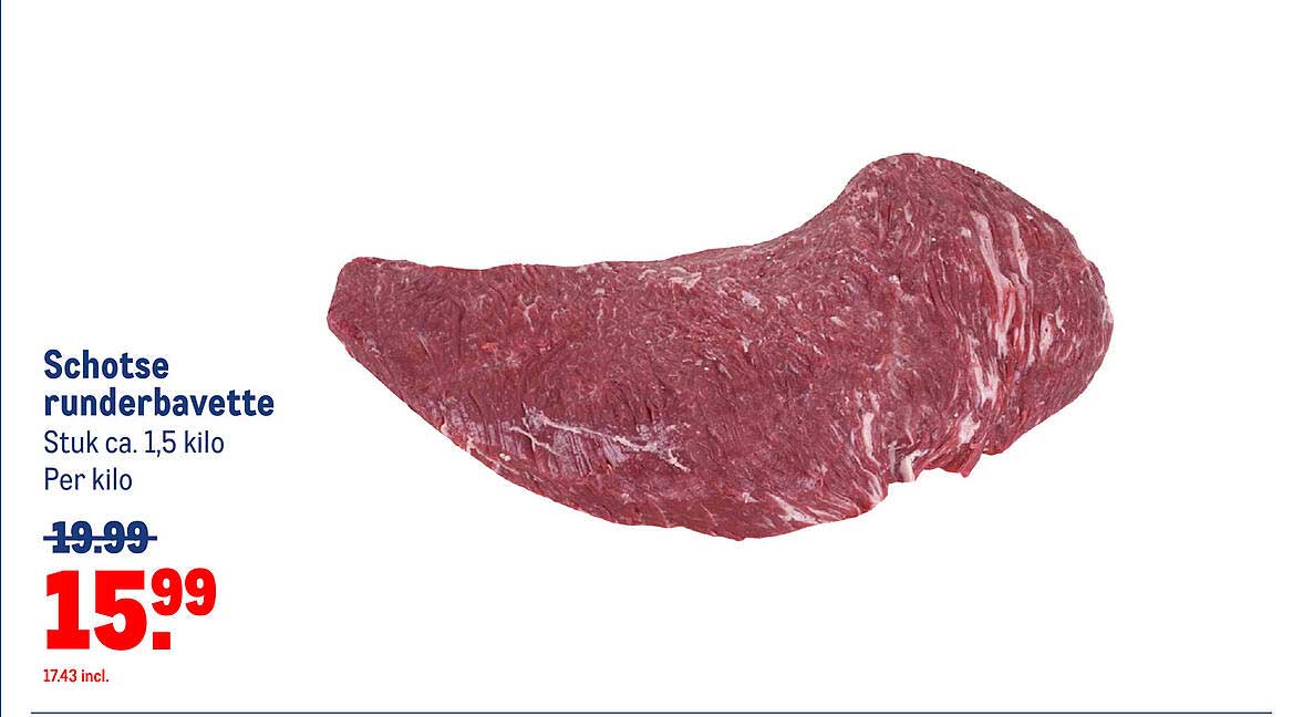 Schotse Runderbavette Aanbieding bij Makro - 1Folders.nl