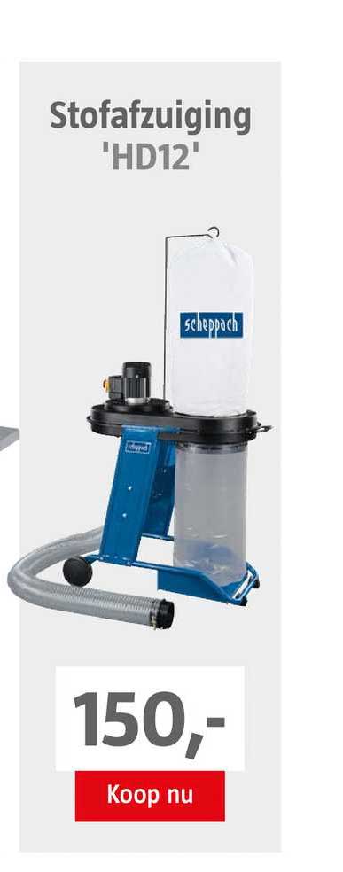 Scheppach Stofafzuiging 'HD12' Aanbieding bij BAUHAUS - 1Folders.nl