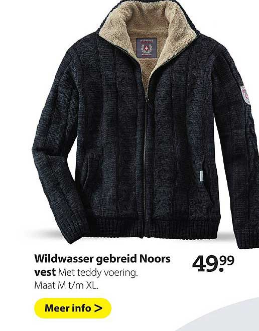 Wildwasser Gebreid Noors Vest Aanbieding bij Boerenbond - 1Folders.nl