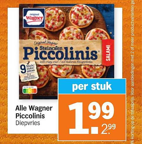 Alle Wagner Piccolinis Aanbieding bij Albert Heijn - 1Folders.nl