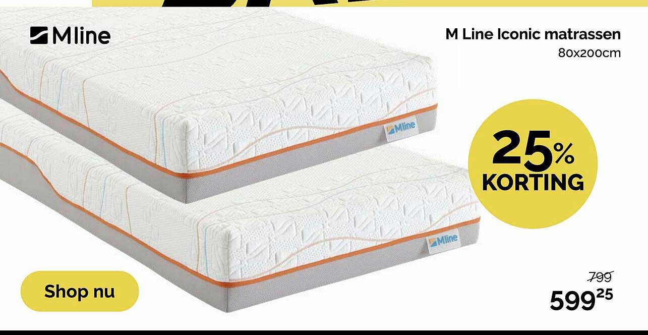 M Line Iconic Matrassen Aanbieding bij Beter Bed - 1Folders.nl