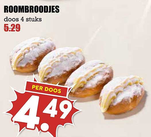 Roombroodjes Aanbieding bij MCD Supermarkt - 1Folders.nl