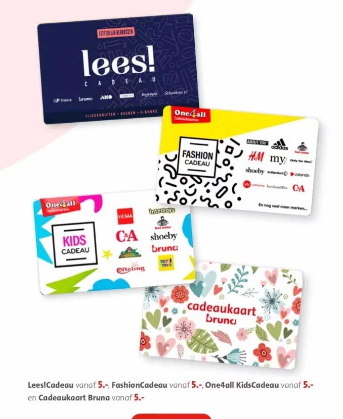 Lees!Cadeau, FashionCadeau, One4all KidsCadeau En Cadeaukaart Bruna ...