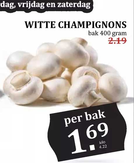 Witte Champignons Aanbieding bij MCD Supermarkt - 1Folders.nl