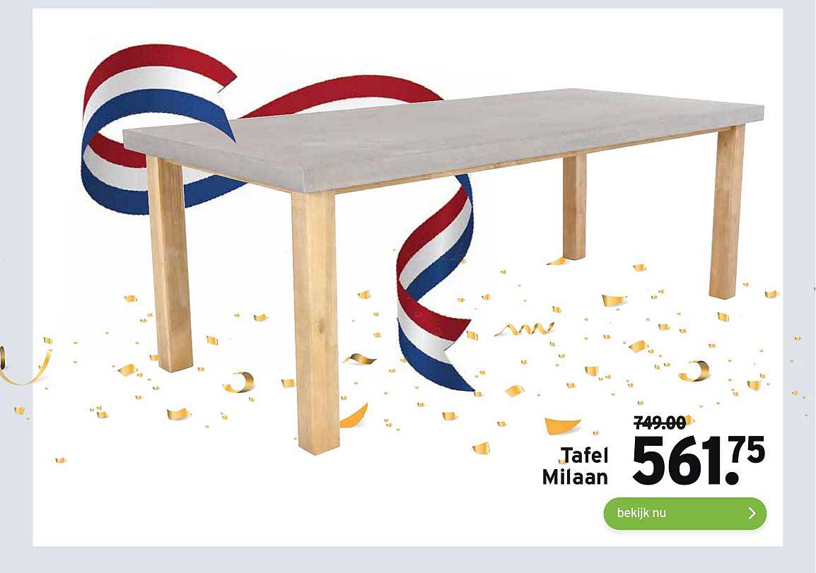 Tafel Milaan Aanbieding bij GAMMA - 1Folders.nl