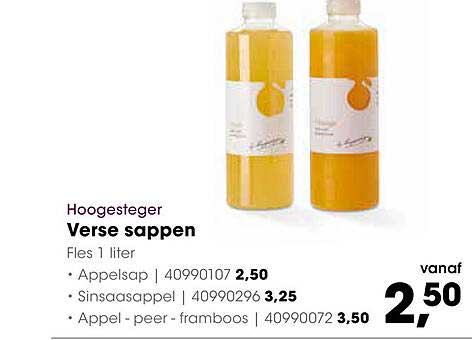 Hoogesteger Verse Sappen Aanbieding bij HANOS - 1Folders.nl