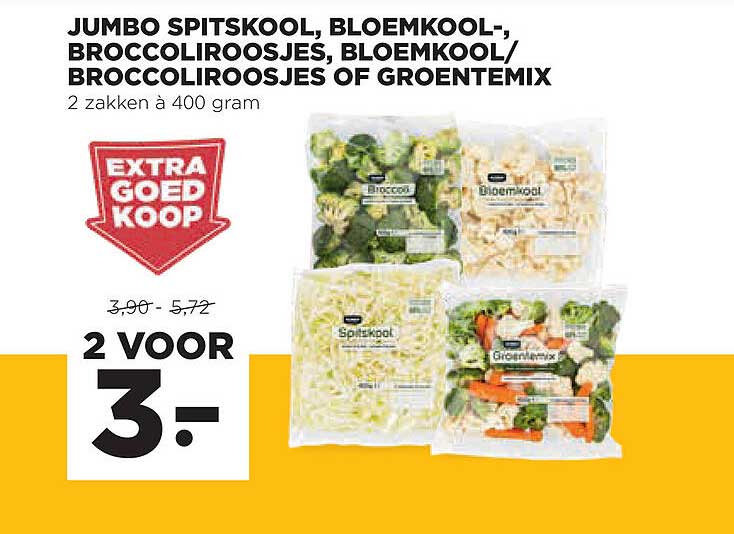 Jumbo Spitskool, Bloemkool-, Broccoliroosjes, Bloemkool-Broccoliroosjes ...