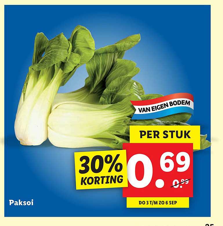 Paksoi 30% Korting Aanbieding bij Lidl - 1Folders.nl