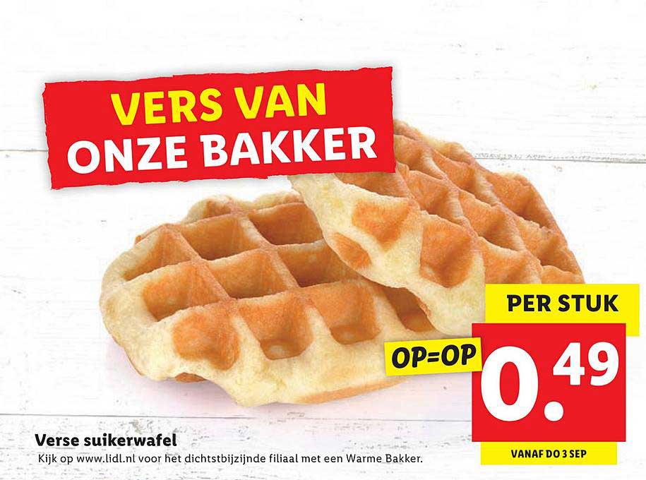 Verse Suikerwafel Aanbieding bij Lidl - 1Folders.nl